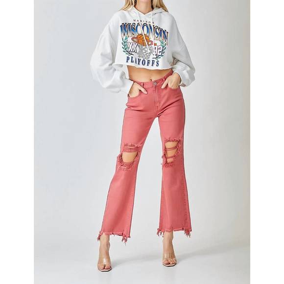 Risen Jeans | Jeans | New Risen High Rise Colored Jeans In Coral | Poshmark
